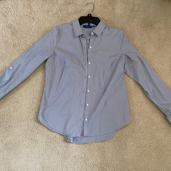 Apt. 9 | Tops | Small Gray And White Button Down From Apt 9 | Poshmark